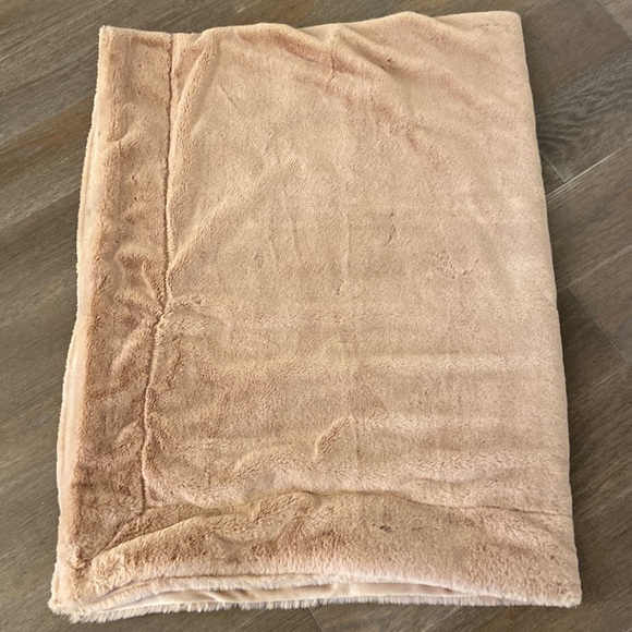 Celebrity Home | Accents | Beautiful Dusty Pink Faux Fur Throw Measures ...